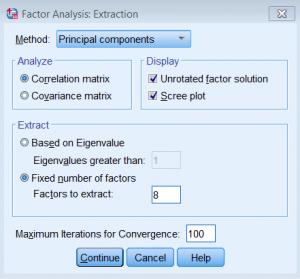 Principal Components (PCA) and Exploratory Factor Analysis (EFA) with SPSS
